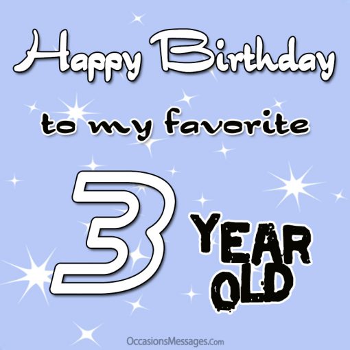 Sweet Happy 3rd Birthday Wishes, Messages and Cards