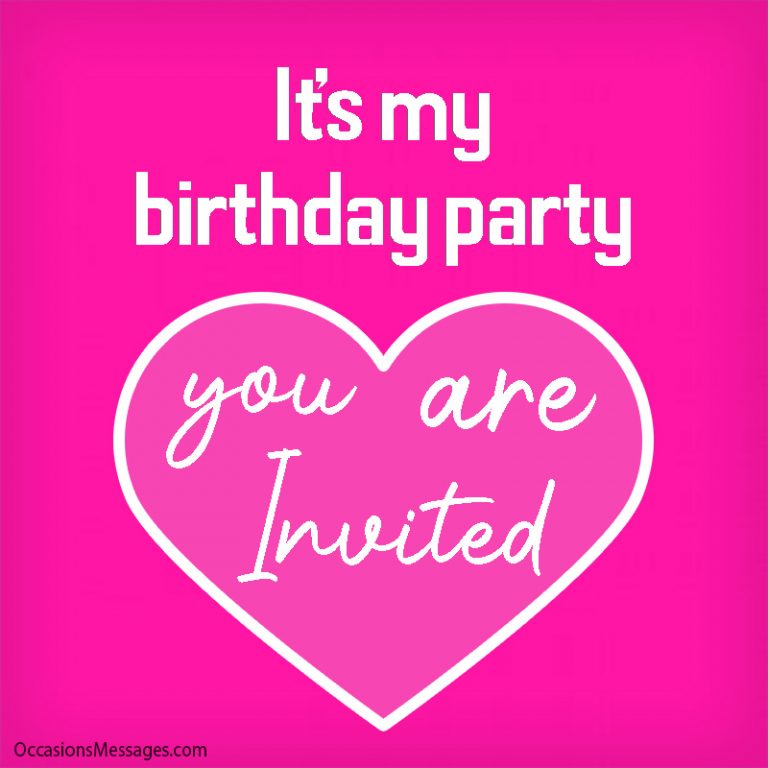 Best 70+ Birthday Party Invitation Messages and Cards