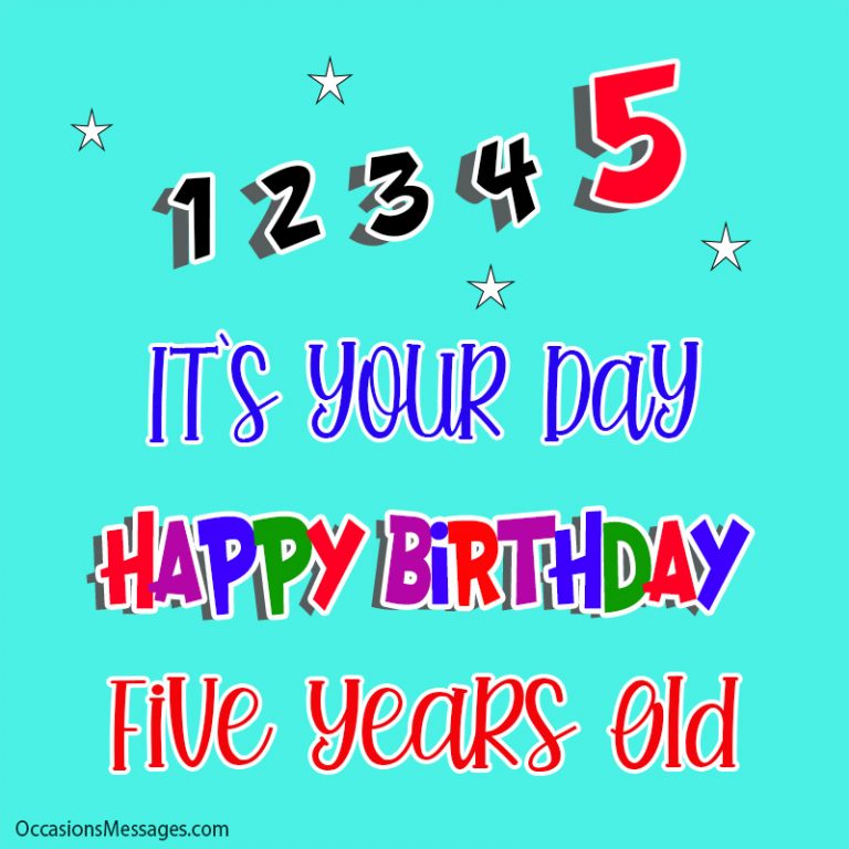 Happy 5th Birthday Wishes | Messages for 5-Year-Old