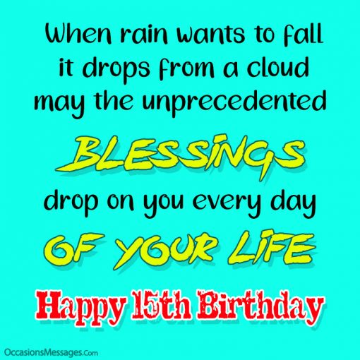 Happy 15th Birthday - Birthday Messages for 15-Year-Olds