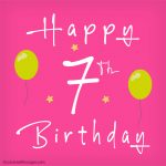Happy 7th Birthday Wishes - Cute Messages for 7-Year-Olds