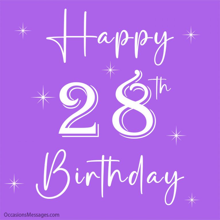 Best Happy 28th Birthday Wishes and Messages