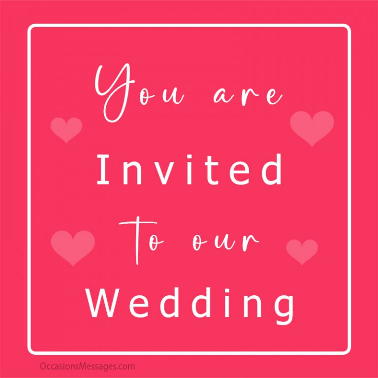 Best 50+ Wedding Invitation Messages and Cards