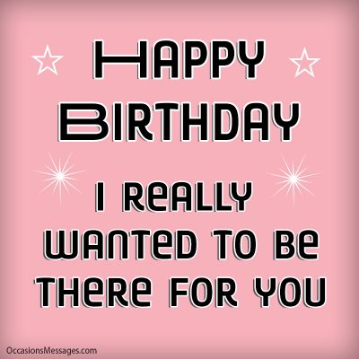 Best 70 Sorry Messages for Not Attending Birthday Party