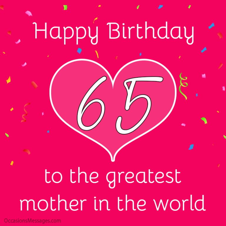 Best Happy 65th Birthday Wishes and Messages