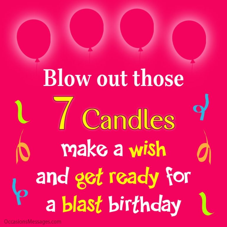 Happy 7th Birthday Wishes - Cute Messages for 7-Year-Olds