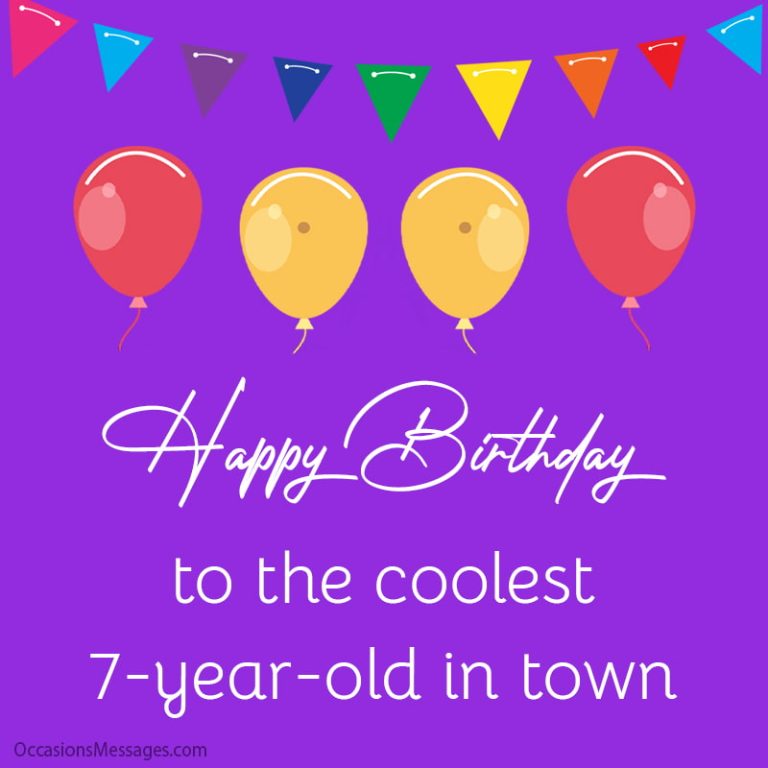 Happy 7th Birthday Wishes - Cute Messages for 7-Year-Olds