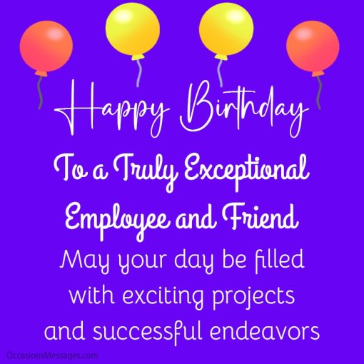 Best 50+ Happy Birthday Wishes for Employee