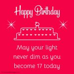 Happy 17th Birthday Wishes - Messages for 17 Year Olds