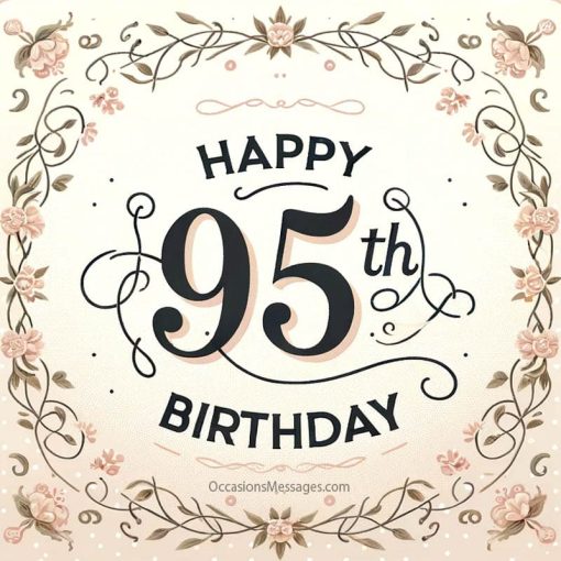 Happy 95th Birthday Wishes - Messages for 95-Year-Olds