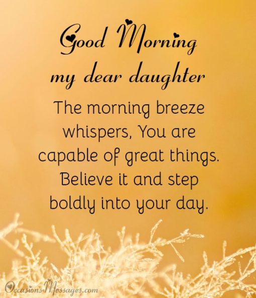 Sweet 40+ Good Morning Messages for Daughter