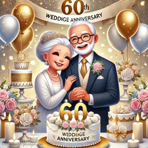 Best 60th Wedding Anniversary Messages for Parents