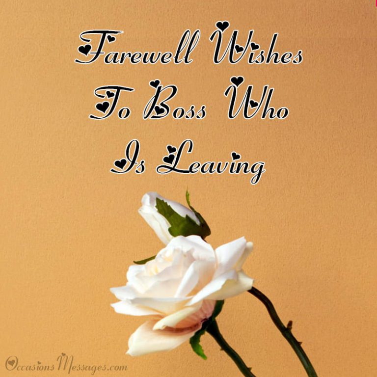 Best 35+ Farewell Wishes to Boss Who is Leaving