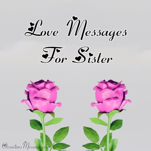 Top 25+ Heartwarming Love Messages for Sister