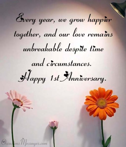 Best 20+ Heartfelt 1st Anniversary Wishes for Couple