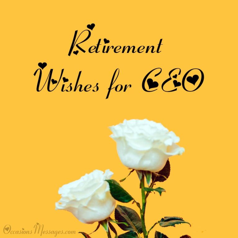 25+ Creative Retirement Wishes for CEO - Best Words