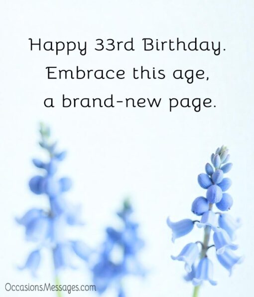 Happy 33rd Birthday Quotes, Wishes and Messages
