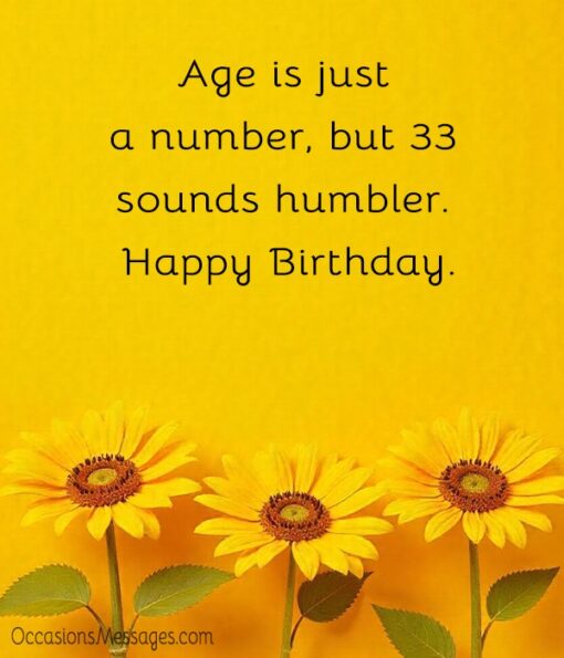Happy 33rd Birthday Quotes, Wishes and Messages