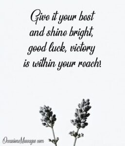 Best 35+ Good Luck Wishes for Competition