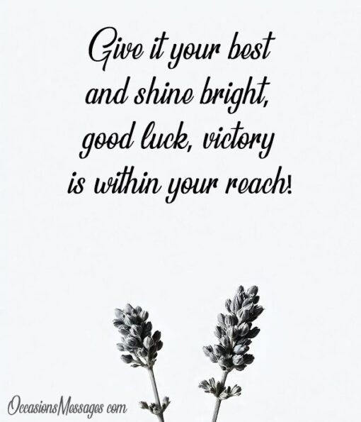 Best 35+ Good Luck Wishes for Competition
