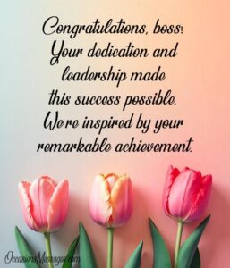 Top 35+ Congratulations Messages for Achievement to Boss
