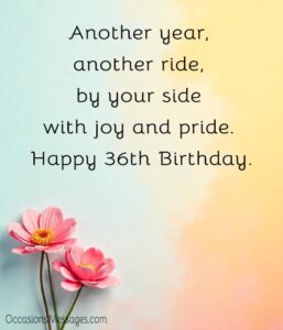 Happy 36th Birthday Quotes, Wishes and Messages