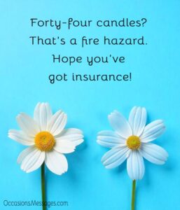 Happy 44th Birthday Quotes, Wishes and Messages