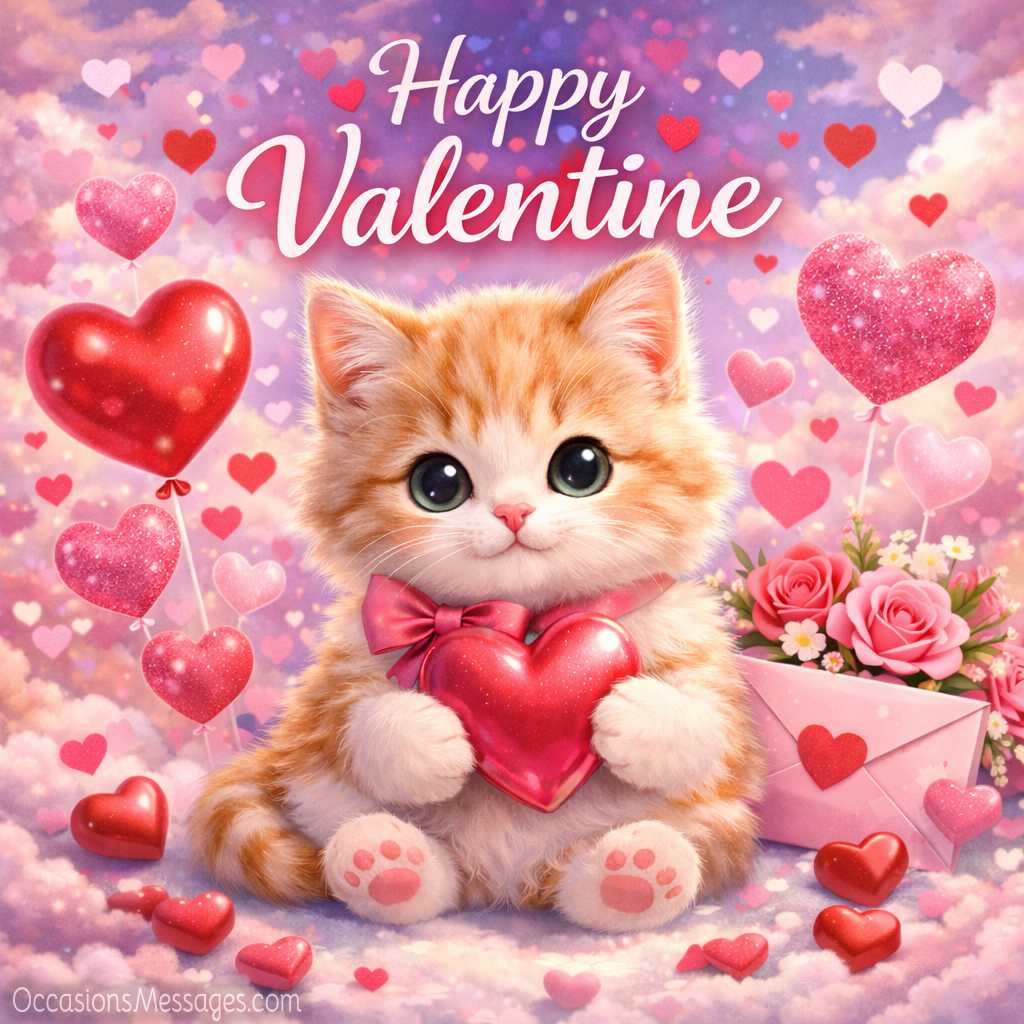 Happy Valentine's Day Cat - Sweet and Fun Ideas